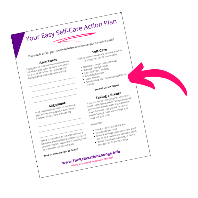 Easy Self Care Action Plan